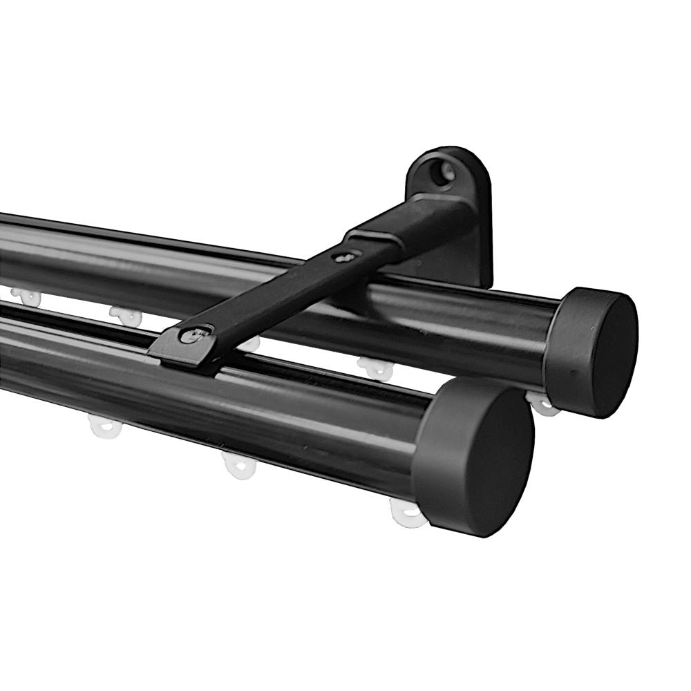 Motiva Double Traverse Rod Set – Curtain Rod Connection