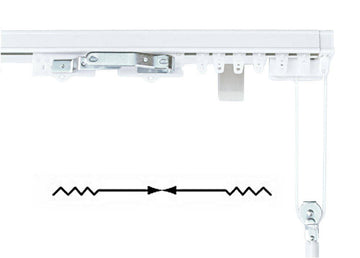 Kirsch split draw 94001 curtain track set – Curtain Rod Connection