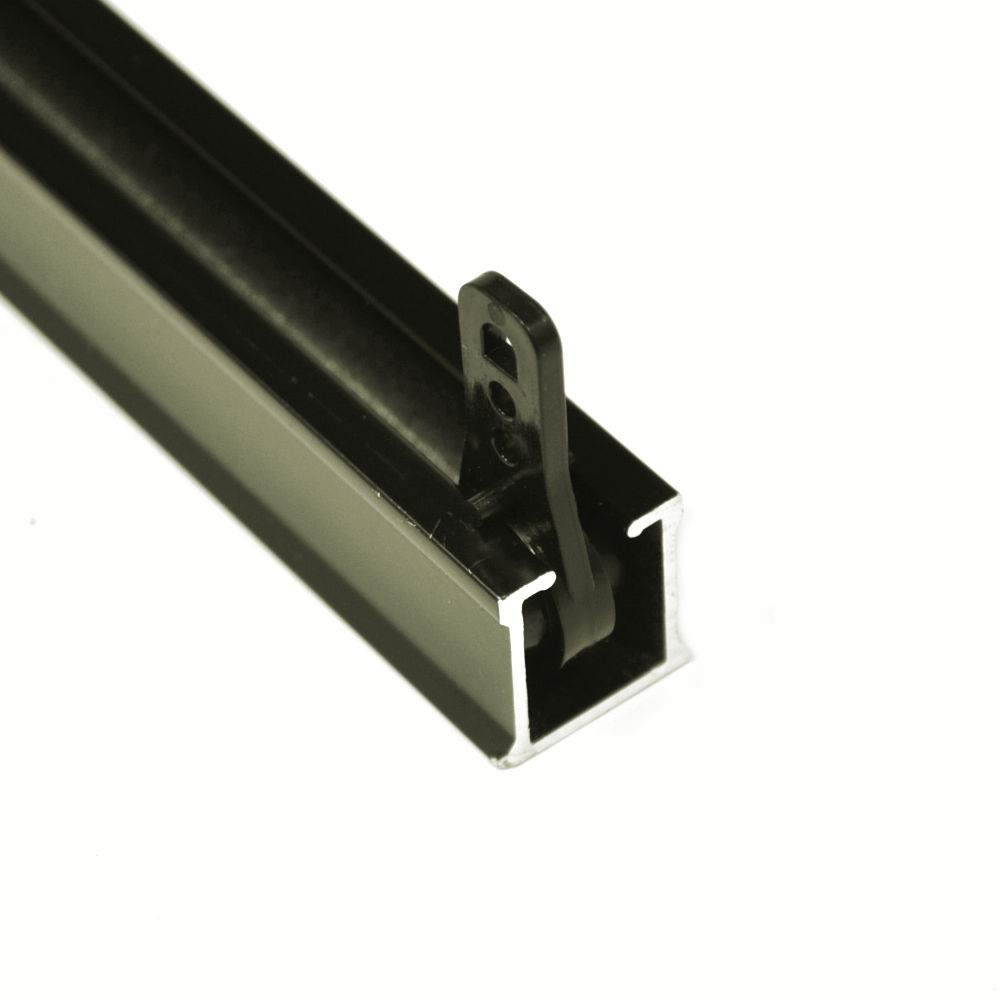 Baton draw wall or ceiling mount curtain track set – Curtain Rod Connection