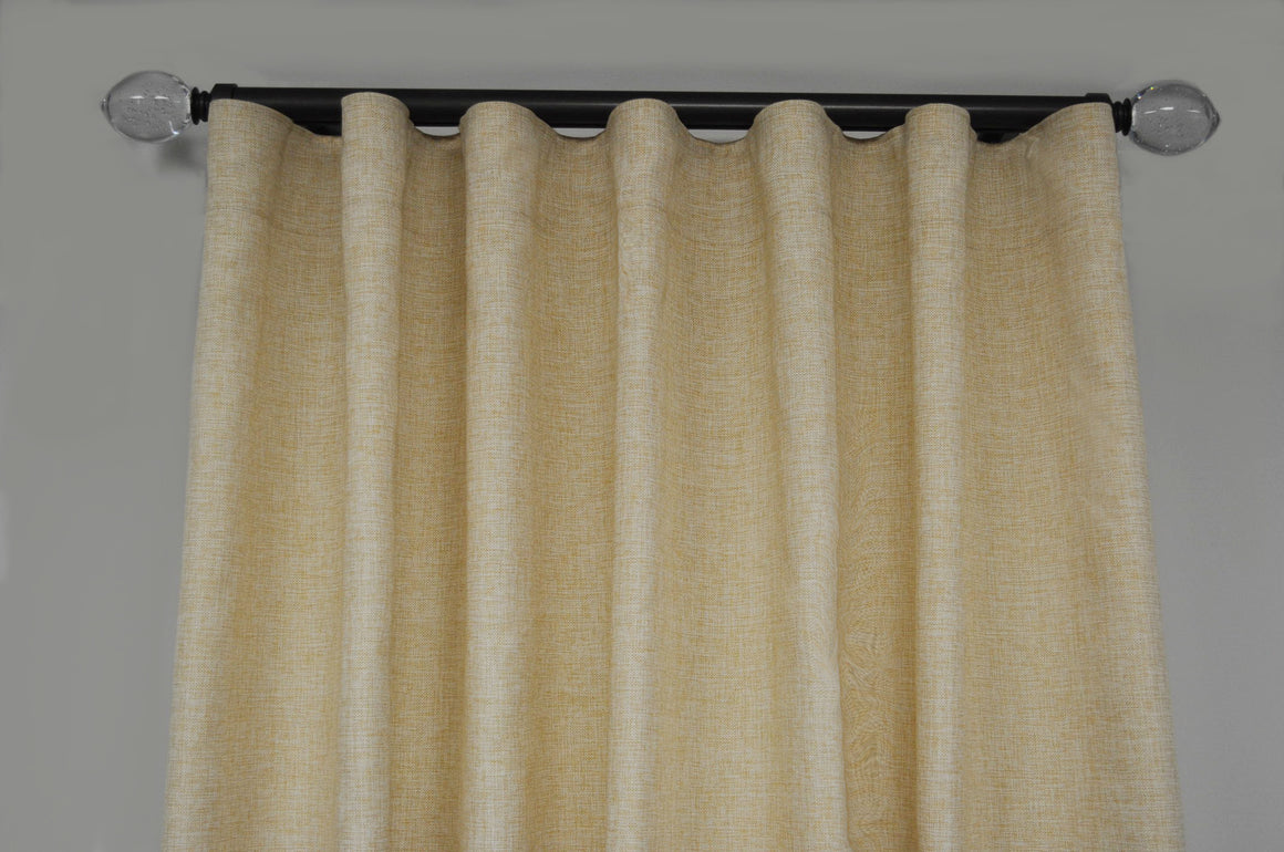 Wave Fold Panels – Curtain Rod Connection